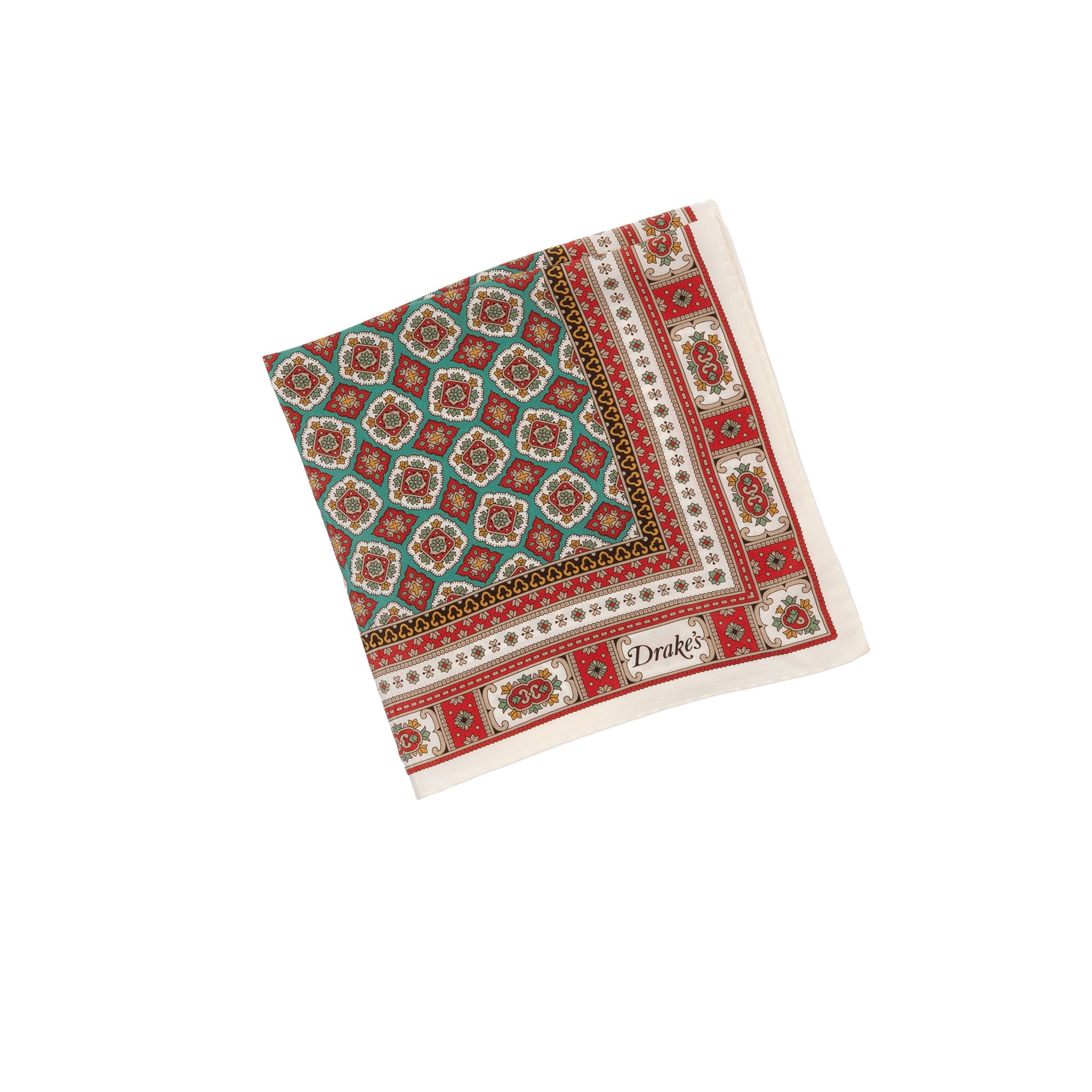Drake's Floral Medallion Pocket Square in Ecru – Dick's Edinburgh