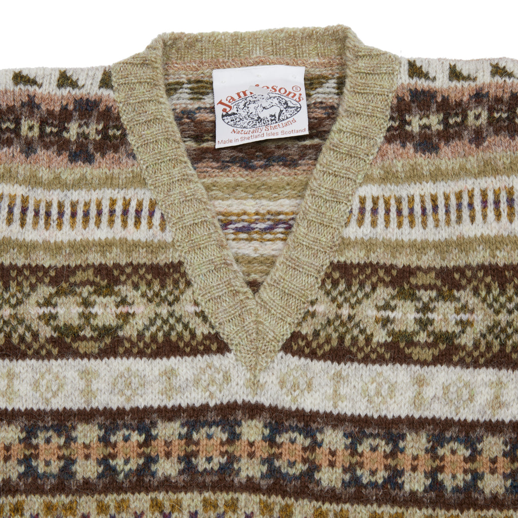 Jamieson's Fair Isle Slipover in Lichen – Dick's Edinburgh